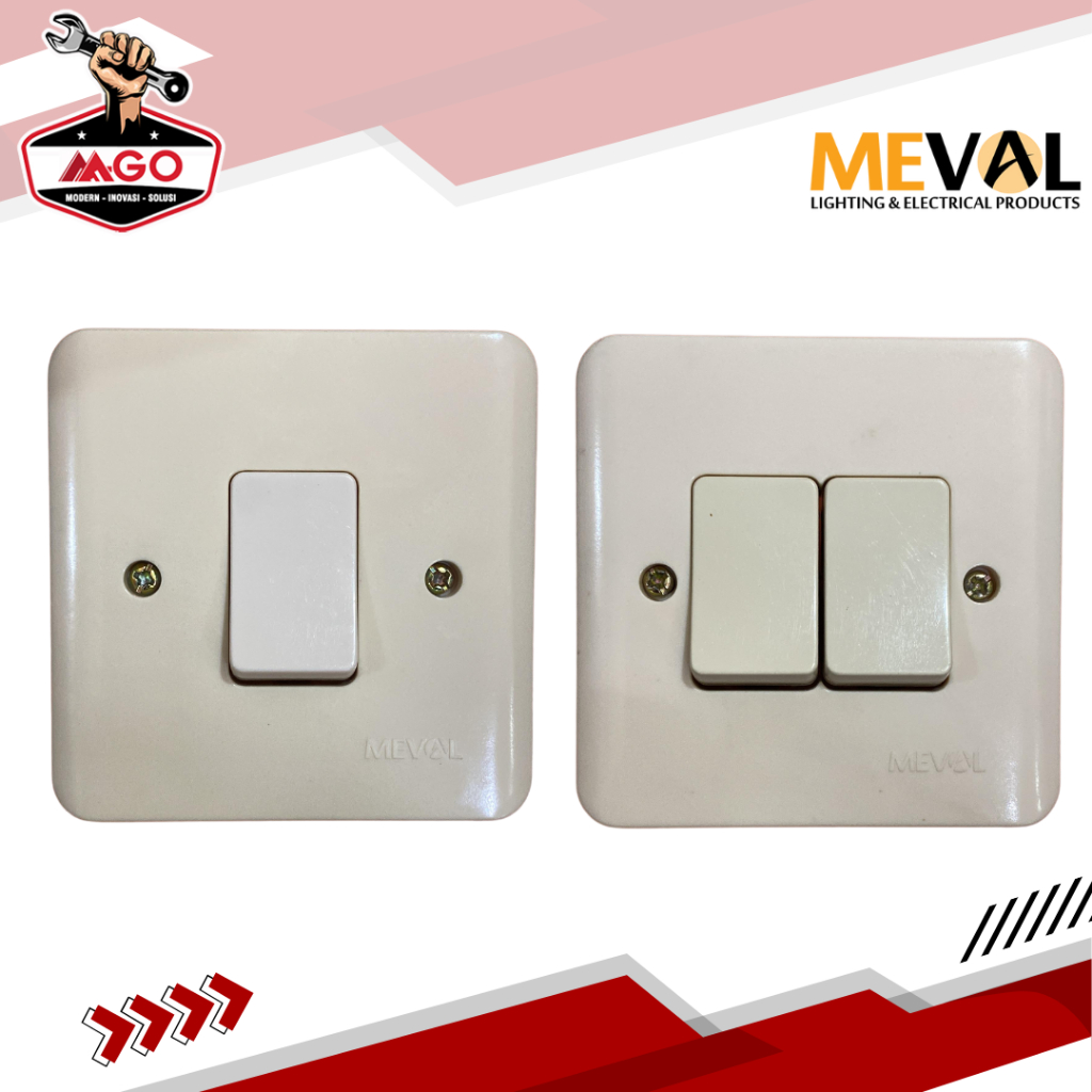 Jual Meval Saklar Engkel / Seri Inbow / Saklar listrik / Switch ...