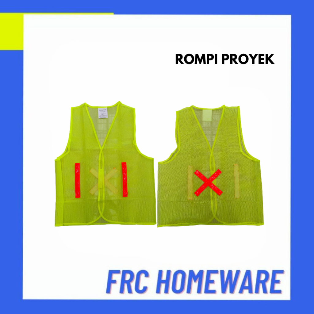 Jual Rompi Proyek - Safety Vest - Rompi Safety Kuning - Rompi Projek ...