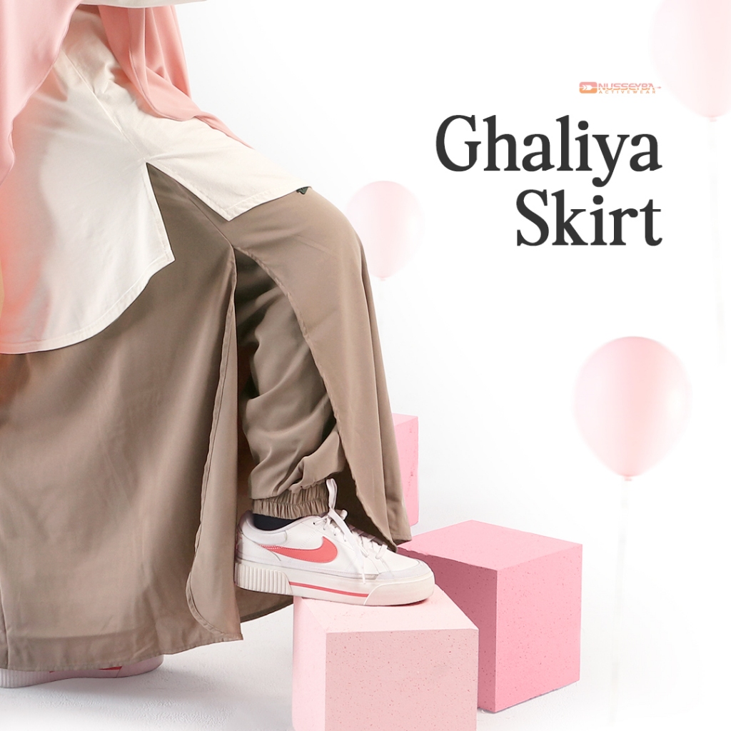 Jual Nusseyba Ghaliya Skirt Bahan Chamomile Premium Rok Celana Olahraga ...