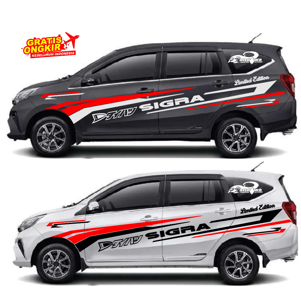 Jual STIKER STICKER CUTTING STIKER MOBIL DAIHATSU SIGRA CUTTING LIST ...