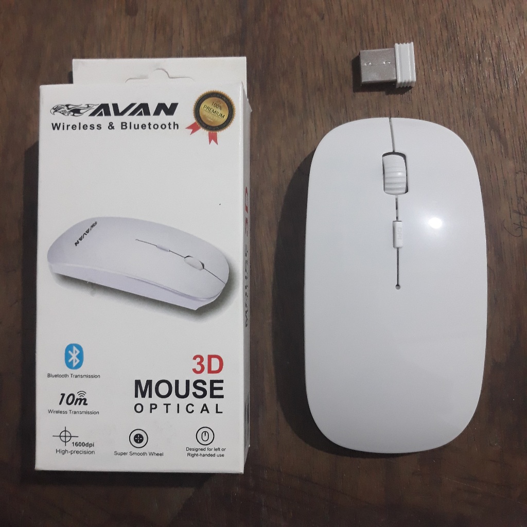 Jual AVAN Mouse Wireless dan Bluetooth 3D Mouse Optical | Shopee Indonesia