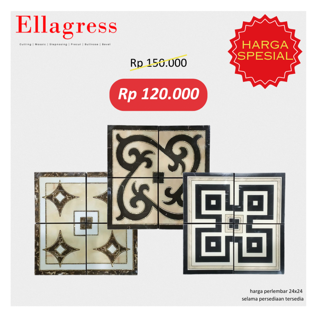 Jual PROMO Ellagress Keramik Pola 24x24 Keramik Lantai / Dinding ...