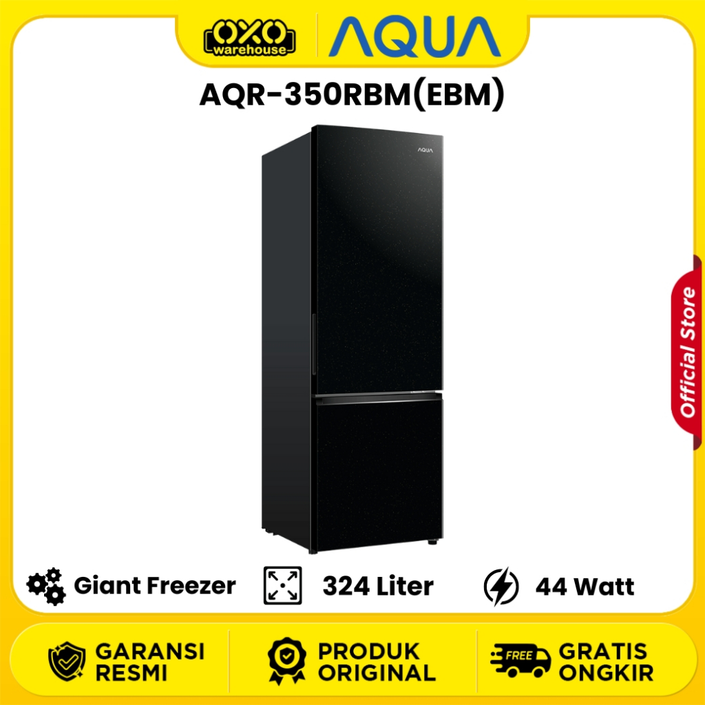 Jual Aqua Kulkas 2 Pintu Double Inverter Hemat Daya AQR-350RBM(EBM ...