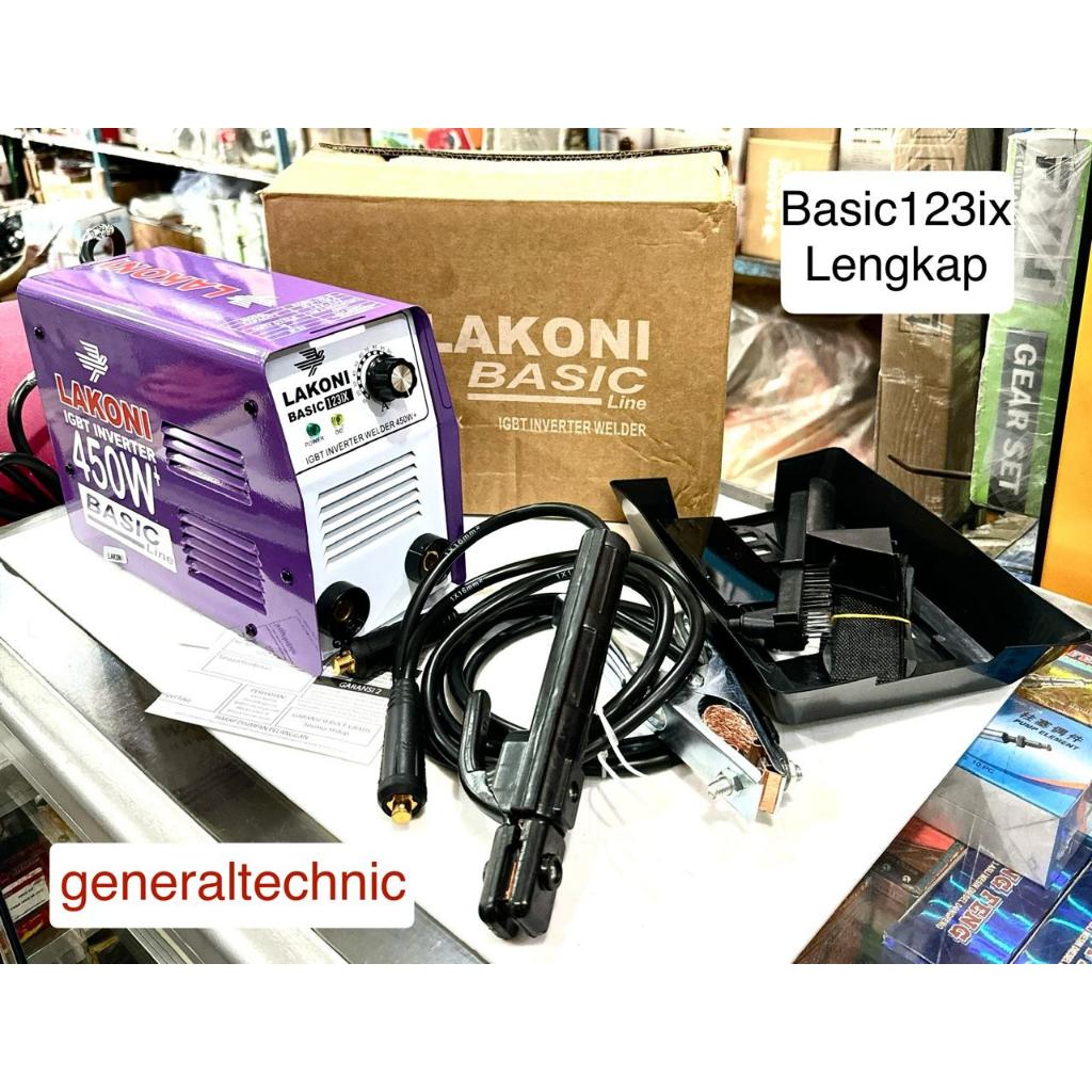 Jual Mesin Las Lakoni Basic123ix Lakoni Trafo Las Basic Lakoni 123ix Paket Lengkap Inventer Las ...
