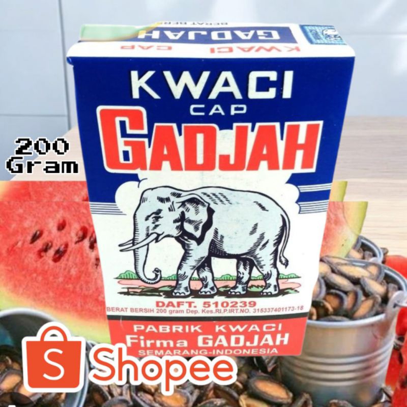 Jual Kwaci // Kuaci Cap Gadjah isi 200 Gram | Shopee Indonesia