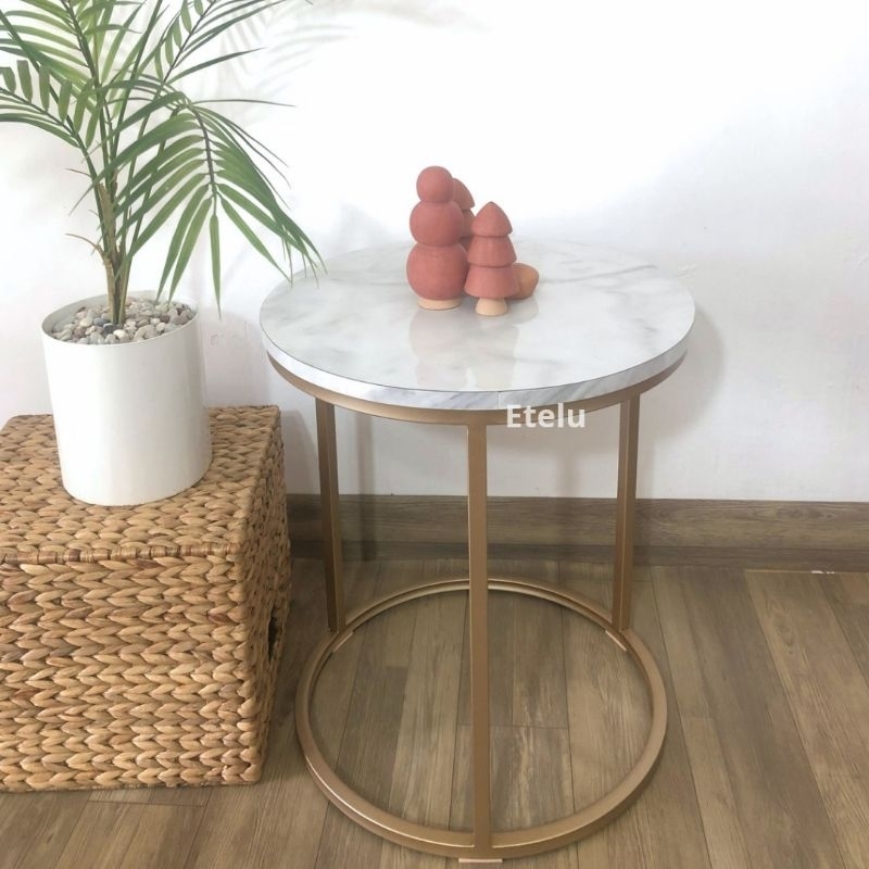 Jual meja bulat kecil meja kecil minimalis | Shopee Indonesia