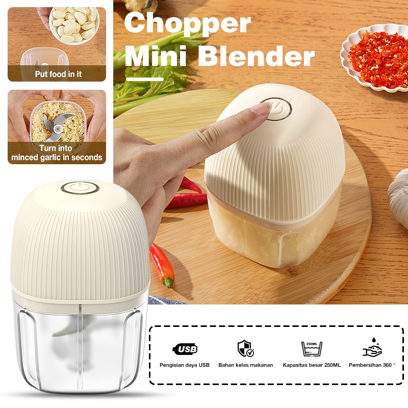 Jual Mini Chopper / Blender 30W / Food Processor / Blender Portable ...