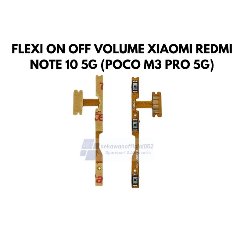 Jual Fleksibel On Off Volume Redmi Note 10 5G (Poco M3 Pro 5G) | Shopee Indonesia
