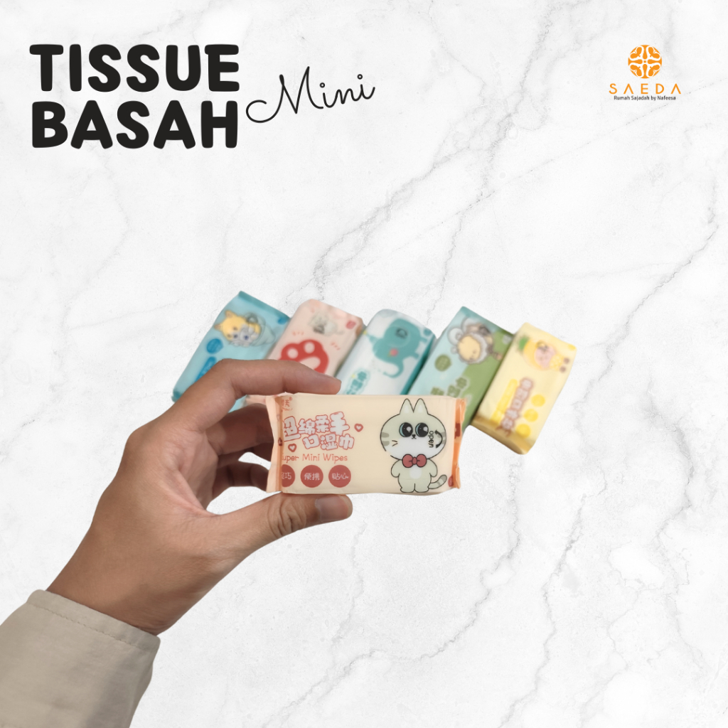 Jual [SATUAN] TISSUE BASAH MINI NON ALCOHOL UNSCENTED TISSUE BASAH ...