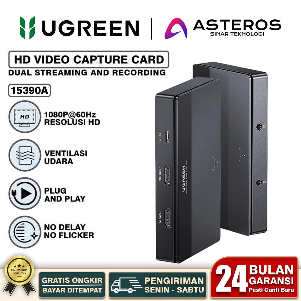 Jual UGREEN Video Capture Card HDMI 4K60Hz For Game Streaming Record ...