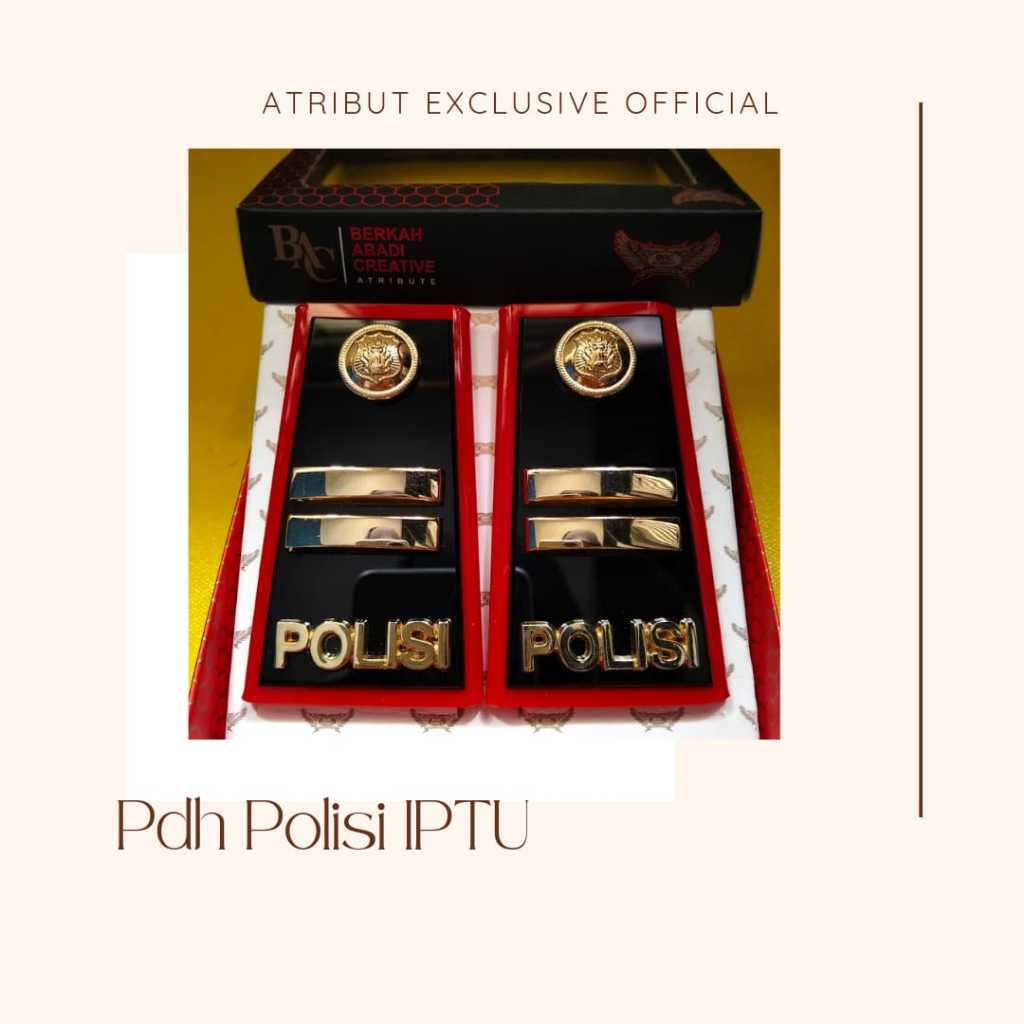 Jual PANGKAT PDH POLISI IPTU FULL AKRILIK LIS MERAH GLOSSY EXCLUSIVE ...