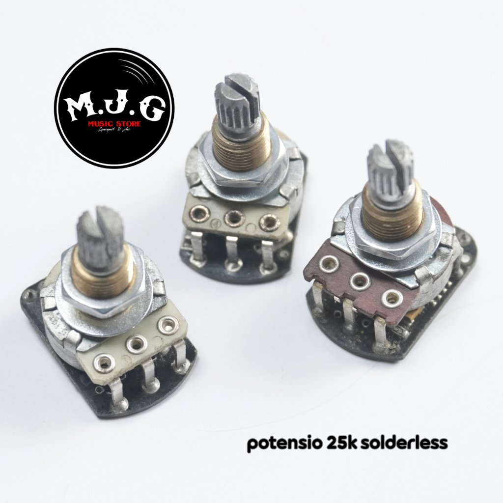 Jual potensio potensiometer gitar bass elektrik for pickup aktif A25k ...