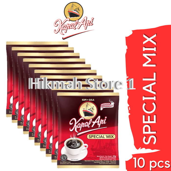 Jual Kopi KAPAL API Special Mix Sachet 25gr - 1 Renceng (10 Sachet ...