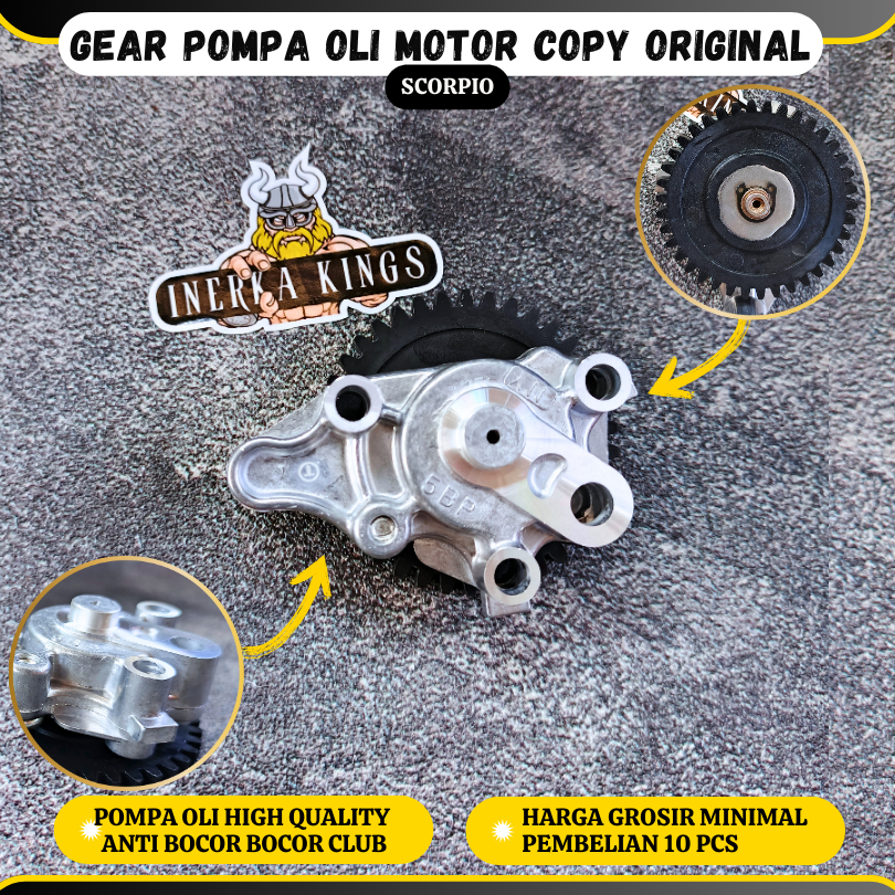 Jual Gear Oil Pump Pompa Oli YAMAHA SCORPIO LOKAL COPY ORIGINAL | Shopee Indonesia