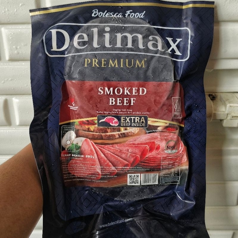 Jual DELIMAX SMOKED BEEF PREMIUM 10Slices 200gr | Shopee Indonesia