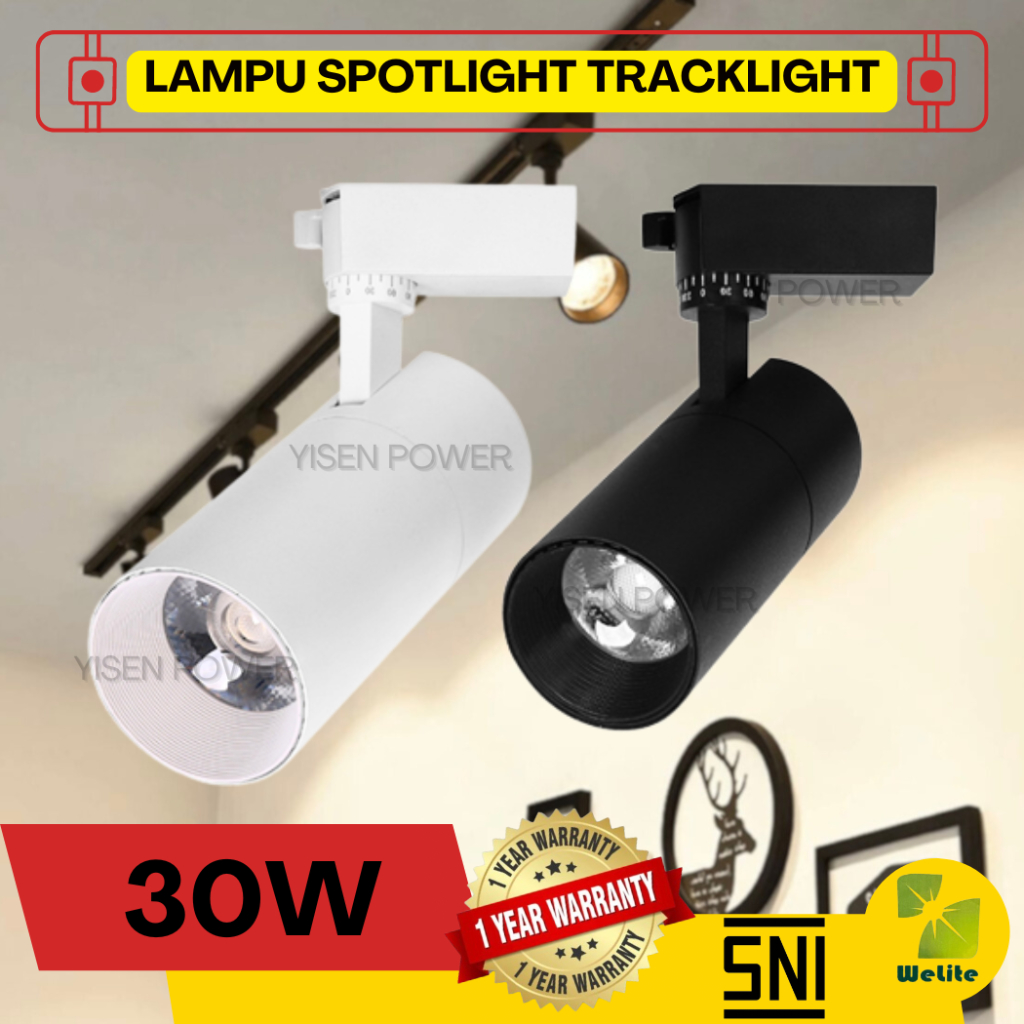 Jual Lampu Rel Track Light LED Spotlight Lampu Railing 30 Watt Garansi ...
