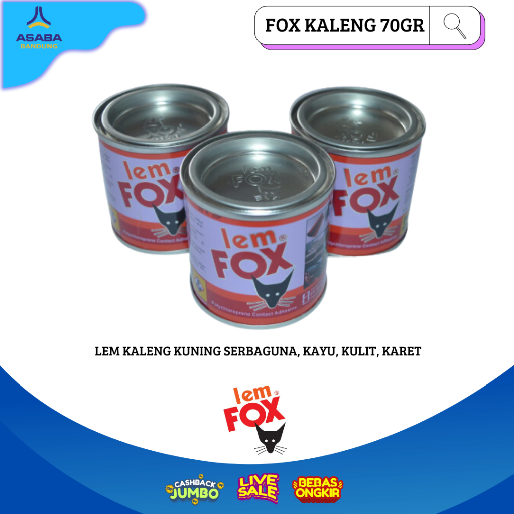 Jual Asaba Bandung - Fox Kaleng 70 Gram | Shopee Indonesia