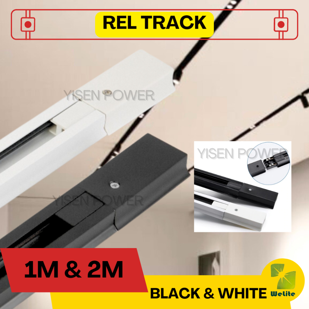 Jual Rel Track 1M Lamp Rail REL LAMPU Tracklight LED TRACK REL | Shopee ...