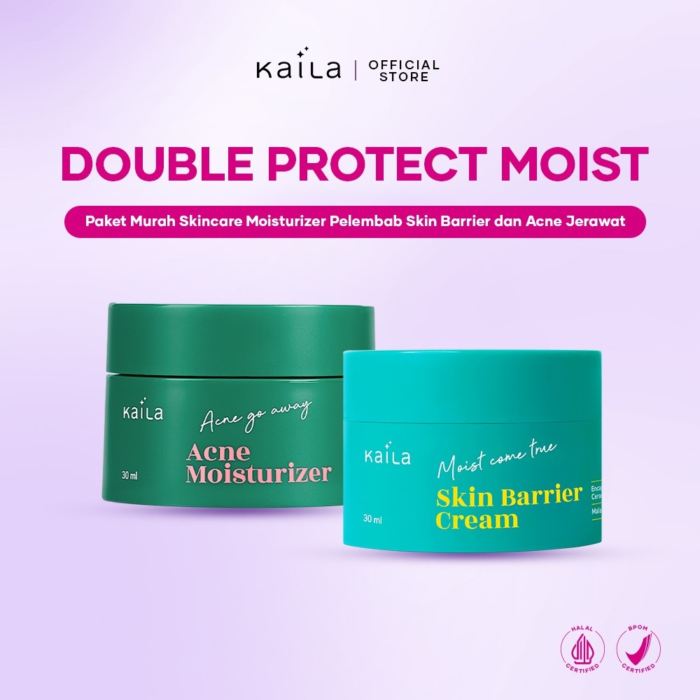 Jual Double Protect Moisturizer Bundle - Skin barrier & Acne Moist ...