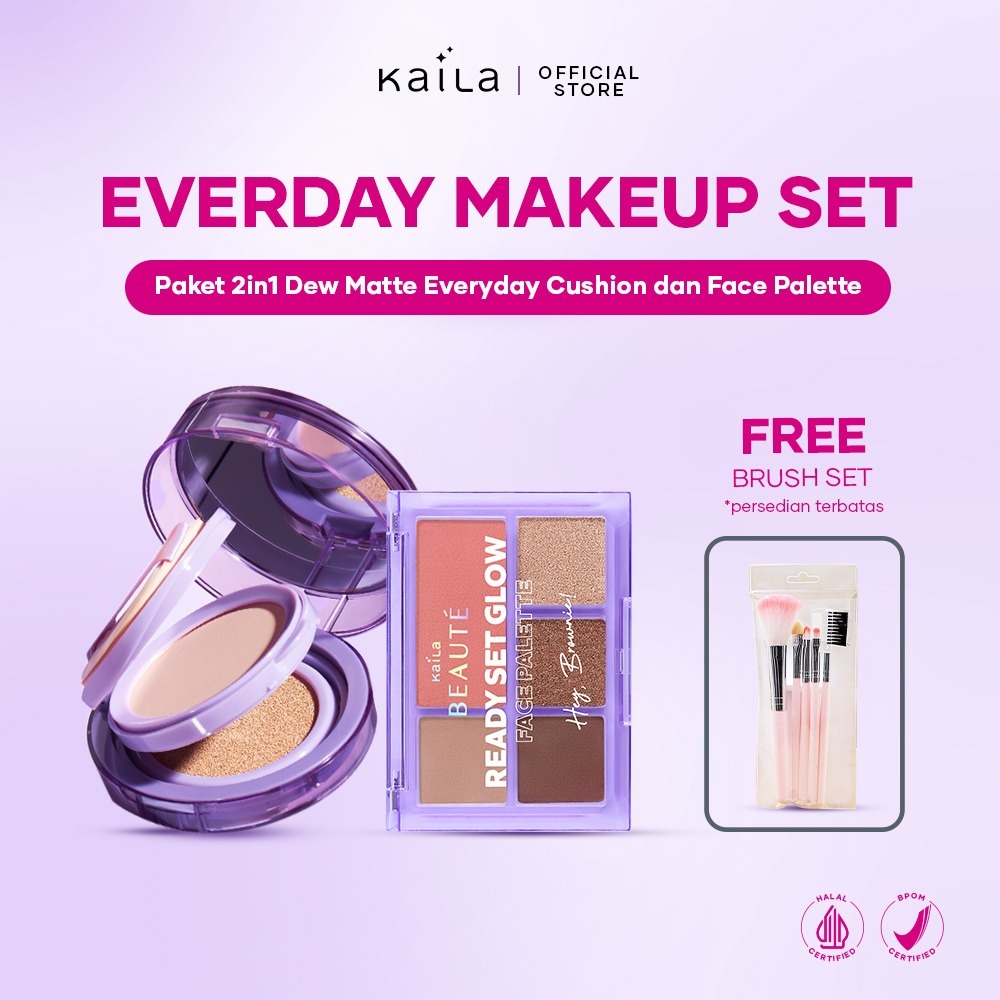 Jual Kaila Beaute Everday Makeup Set - Paket 2in1 Dew Matte Everyday ...