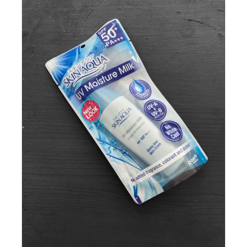 Jual Skin Aqua UV Moisture Milk SPF 50 PA+++ (tutup biru) | Sunscreen ...