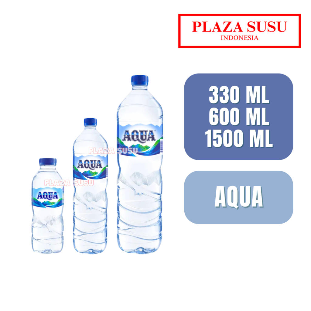 Jual AIR MINERAL AQUA AIR MINUM MINERAL WATER AIR MURNI 330ML 600ML 1500 ML | Shopee Indonesia