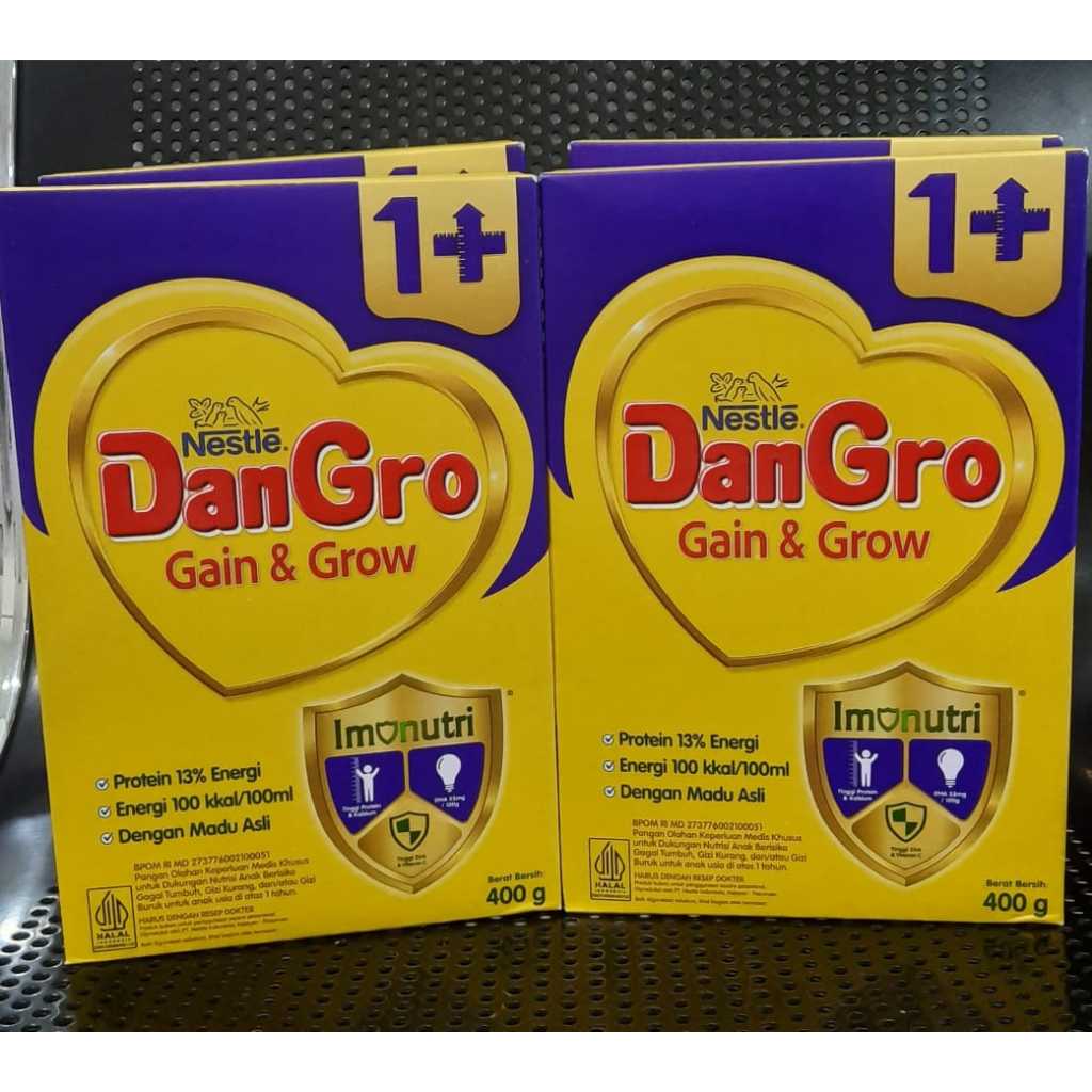 Jual Dangro 1+ Gain & Grow 400g Nestle, susu pertumbuhan exp 2026 ...