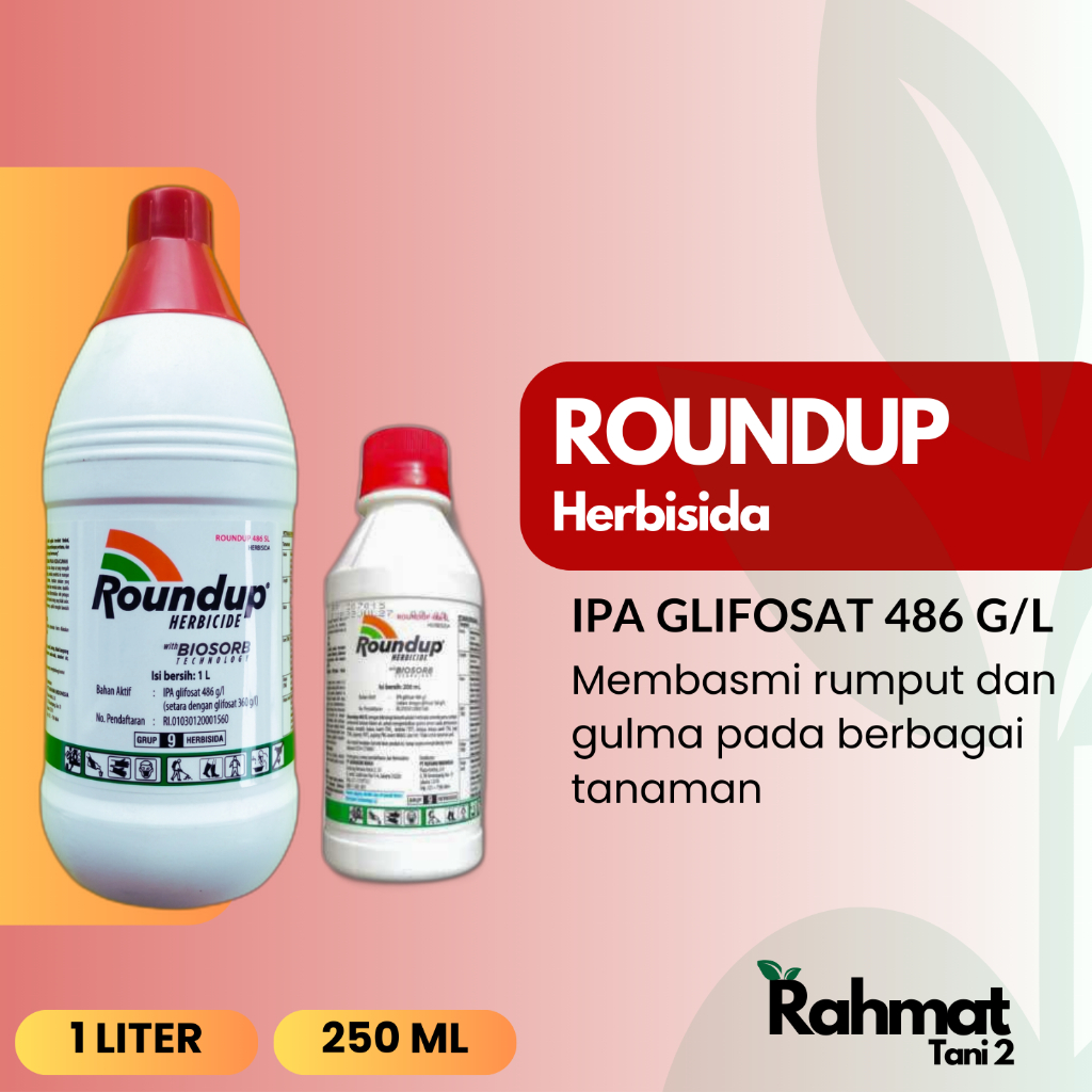 Jual ROUNDUP - Herbisida Racun Rumput dan Gulma Tanaman Karet, Kelapa ...