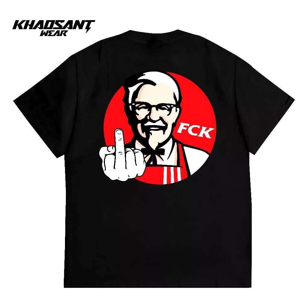 Jual Tshirt FCK | Kaos Parodi Lucu | Plesetan Brand KFC Baju Fucek KFC ...