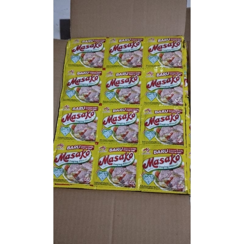 Jual 12 sachet Masako sapi (1 renteng) | Shopee Indonesia