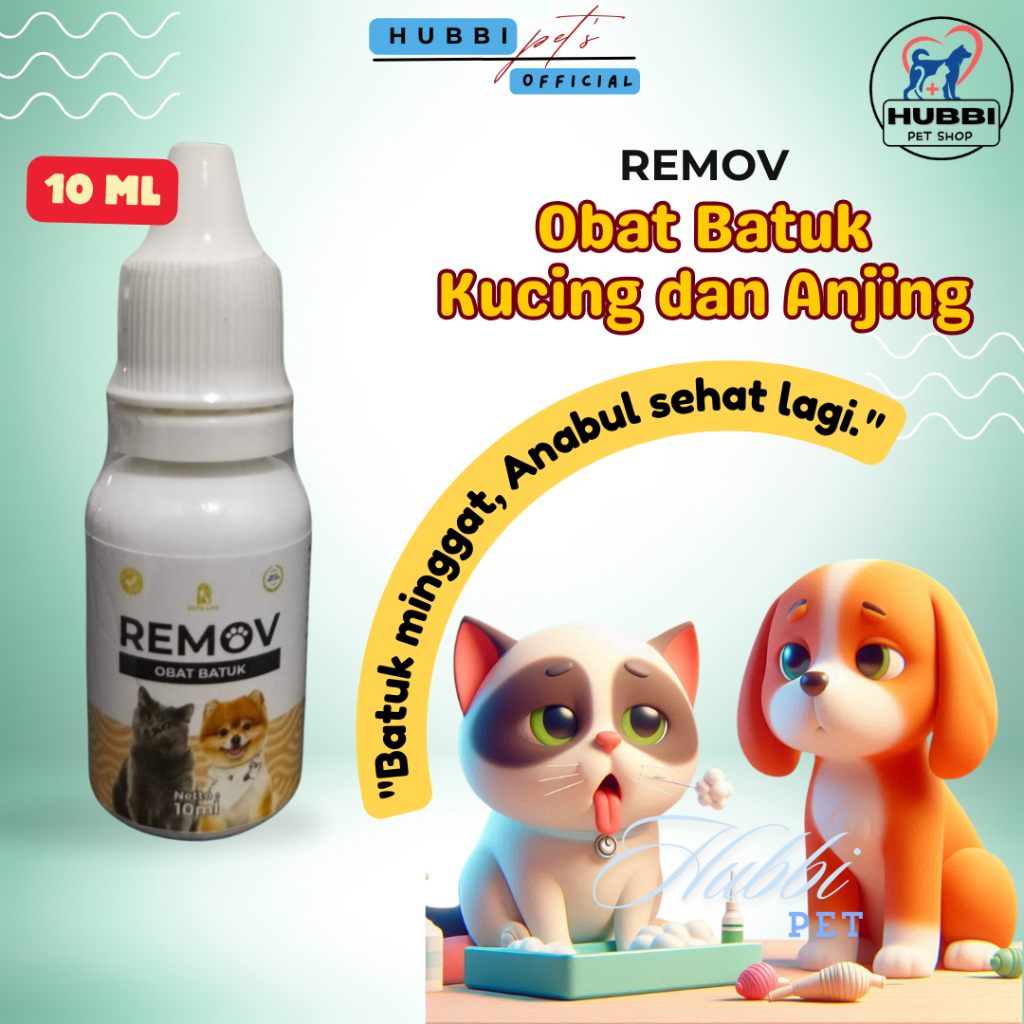 Jual Remov Obat Batuk Untuk Kucing & Anjing 10 ml Herbal | Shopee Indonesia