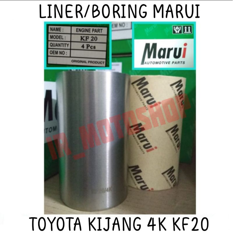 Jual LINER BORING TOYOTA KIJANG 4K KF20 MARUI | Shopee Indonesia