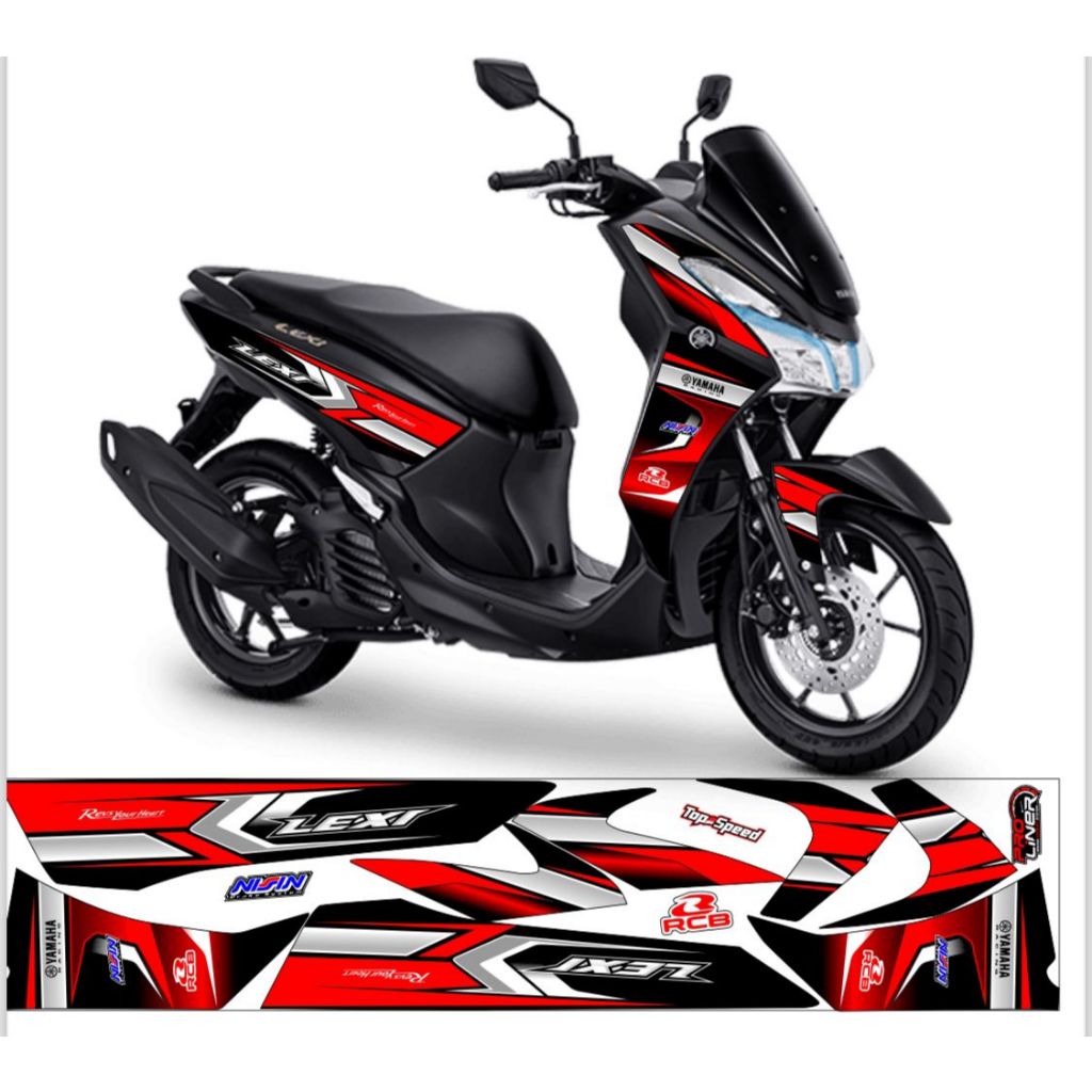 Jual Sticker Striping Variasi Yamaha LEXI 125 | Striping Lexi| Stiker ...