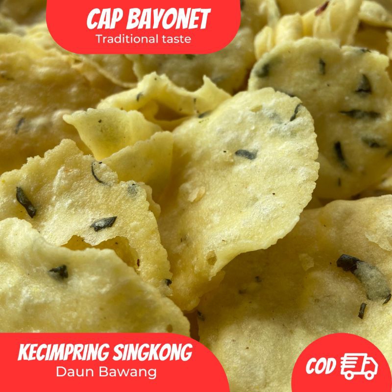 Jual ADIPATI - 1 BAL 2 Kilo Kecimpring Singkong Daun Bawang Comring ...