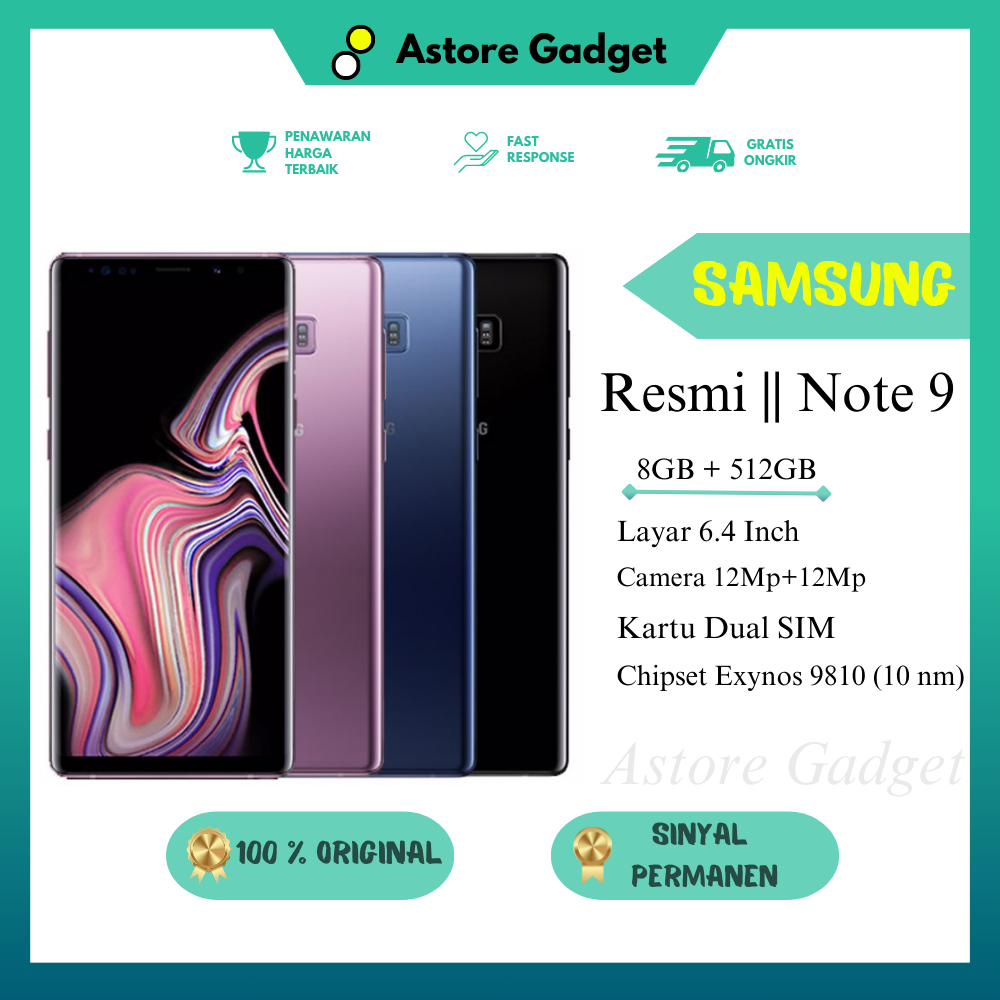 Jual Samsung Galaxy Note 9 duos 512GB Original Fullset Mulus Bening ...