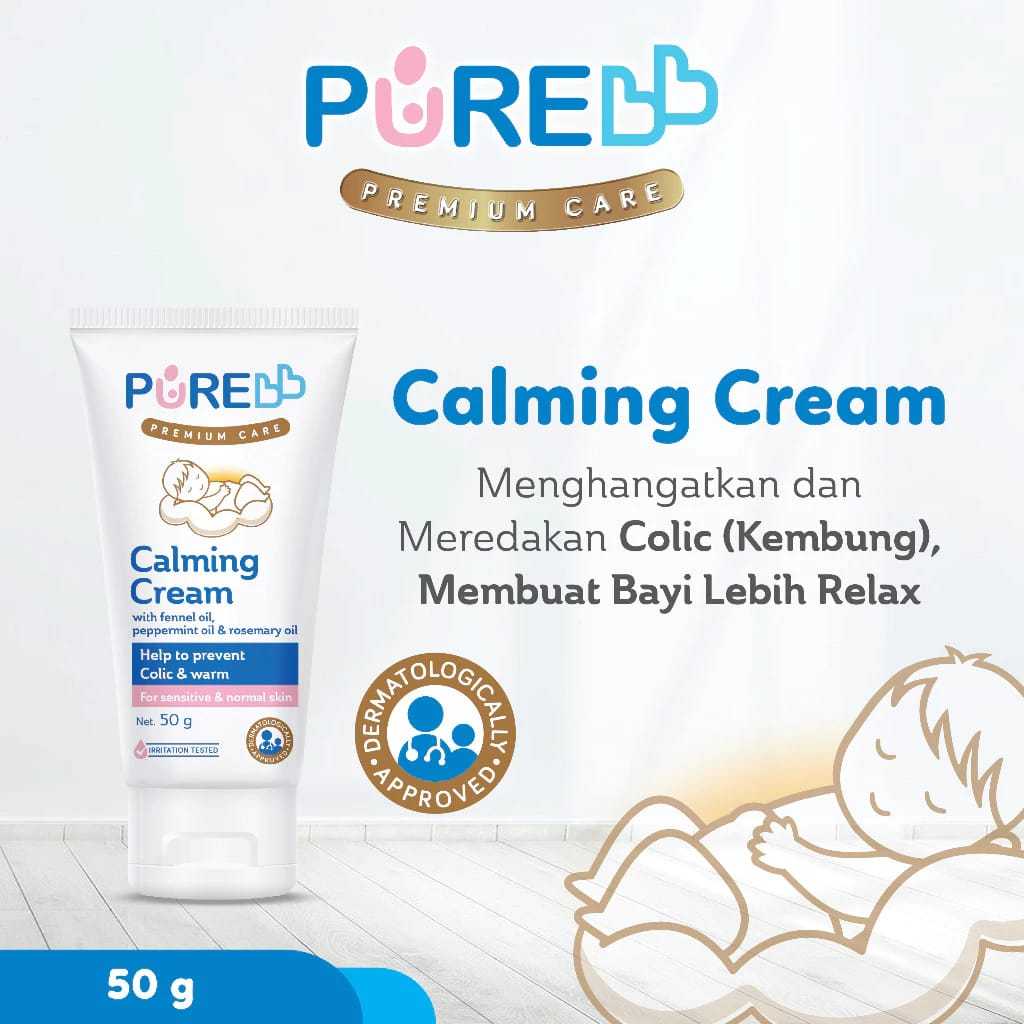Jual Pure BB Calming Cream 50GR | Cream Untuk Perut Kembung Bayi ...