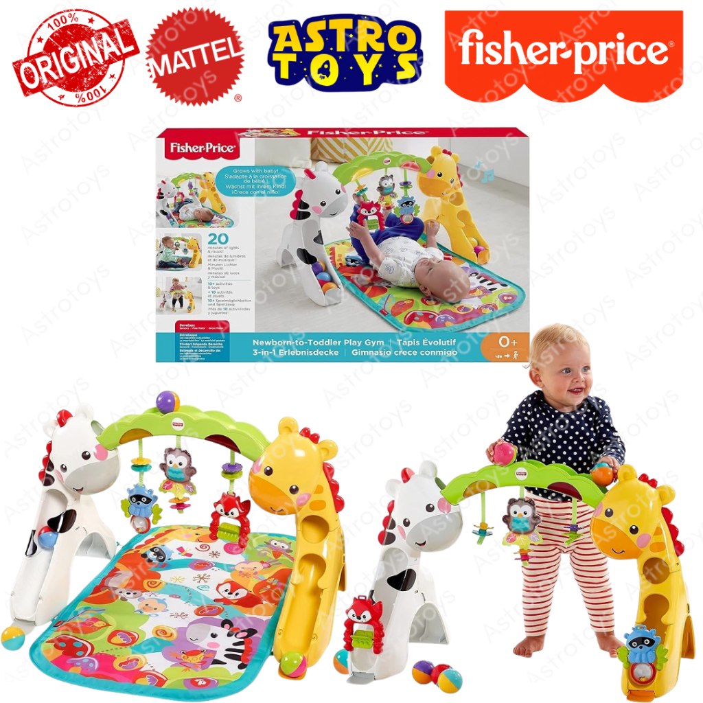 Jual Fisher Price Newborn Toddler Baby Play Gym / Mainan Tummy time ...