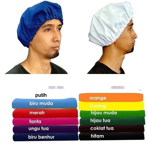 Jual Hairnet Kain Bundar / PENUTUP KEPALA KAIN / HAIR NET KAIN / MOBCAP ...