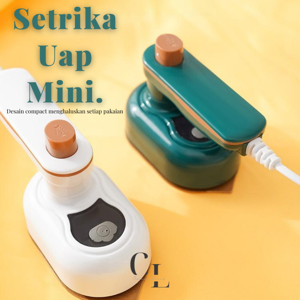 Jual [CLM] Setrika Uap Mini Electric Iron Rotateable Portable Travel ...