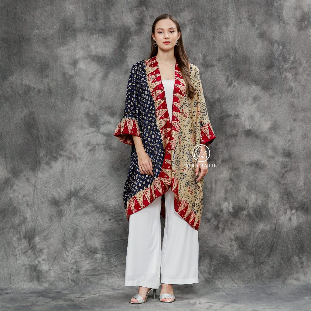 Jual AIRA BATIK _ Tamara Outer Batwing | Outer Over Size | Outer Batik ...