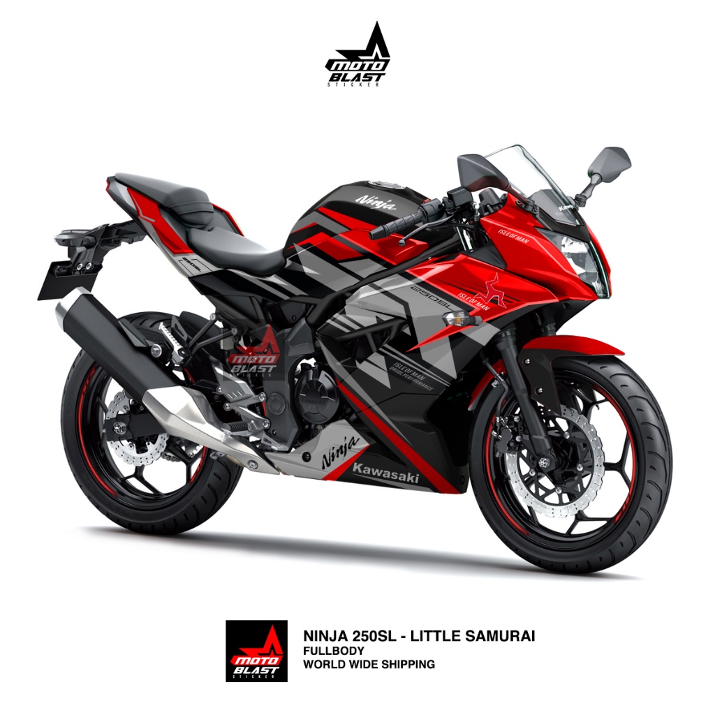 Jual Decal Sticker Ninja 250SL RR Mono Livery Aiselmen Full Body ...
