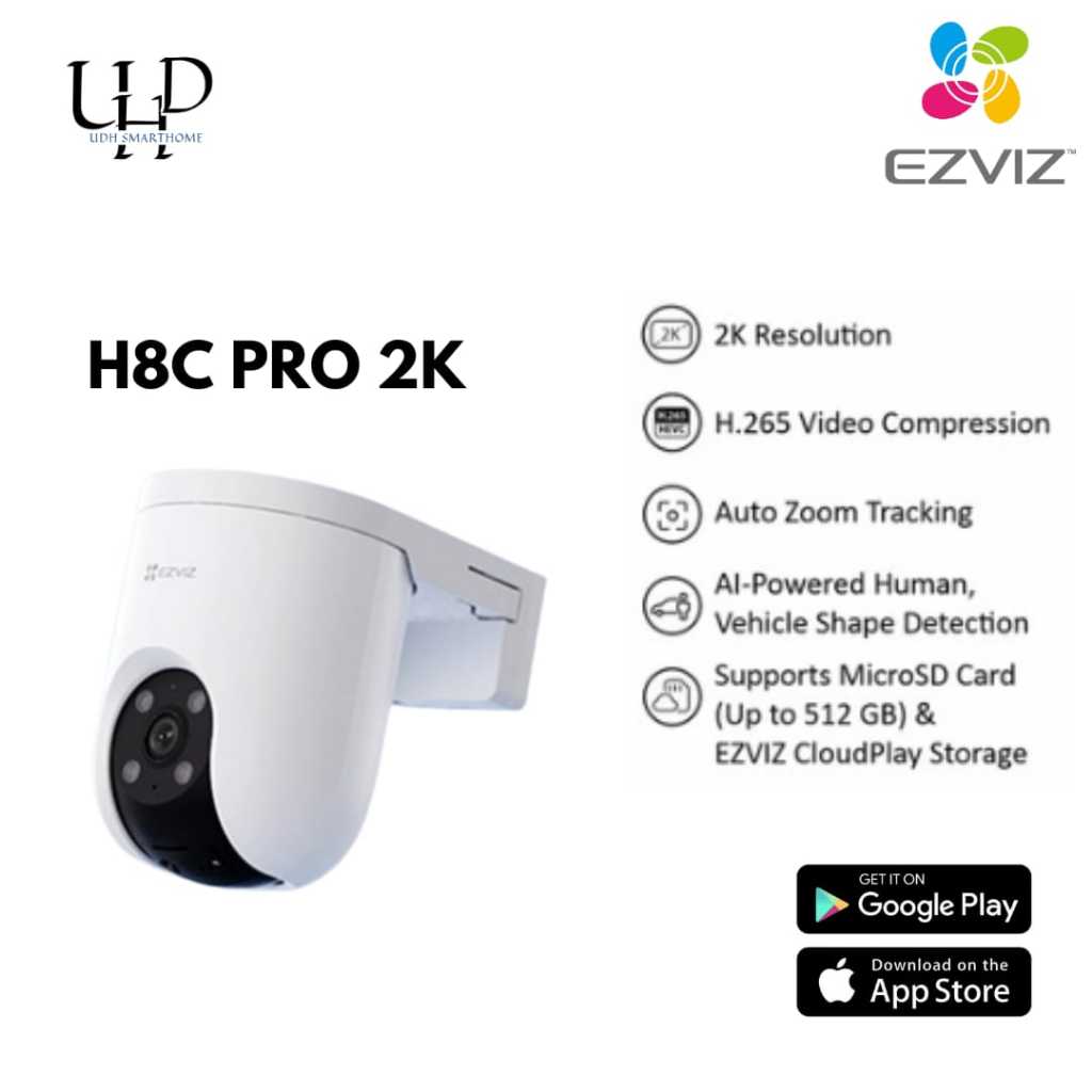 Jual camera cctv ezviz h8c pro 4mp/2k outdoor | Shopee Indonesia