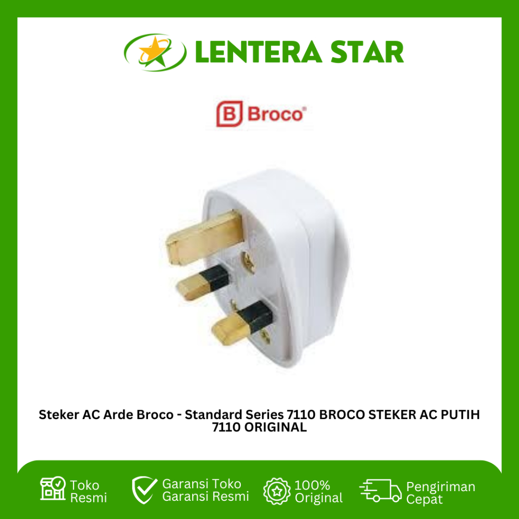 Jual Steker AC Arde Broco - Standard Series 7110 BROCO STEKER AC PUTIH ...