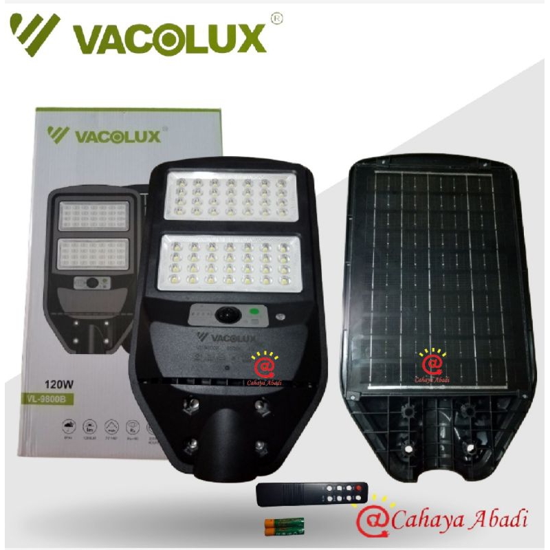 Jual VACOLUX Lampu Jalan Solar 120W TriColor VL-9800B / Solar Street ...