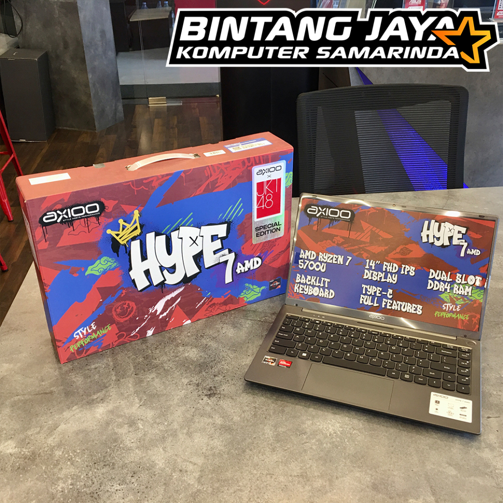 Jual Laptop Axioo Hype 7 AMD x JKT48 Collab/Ryzen 7-5700U/8GB/512GB SSD ...