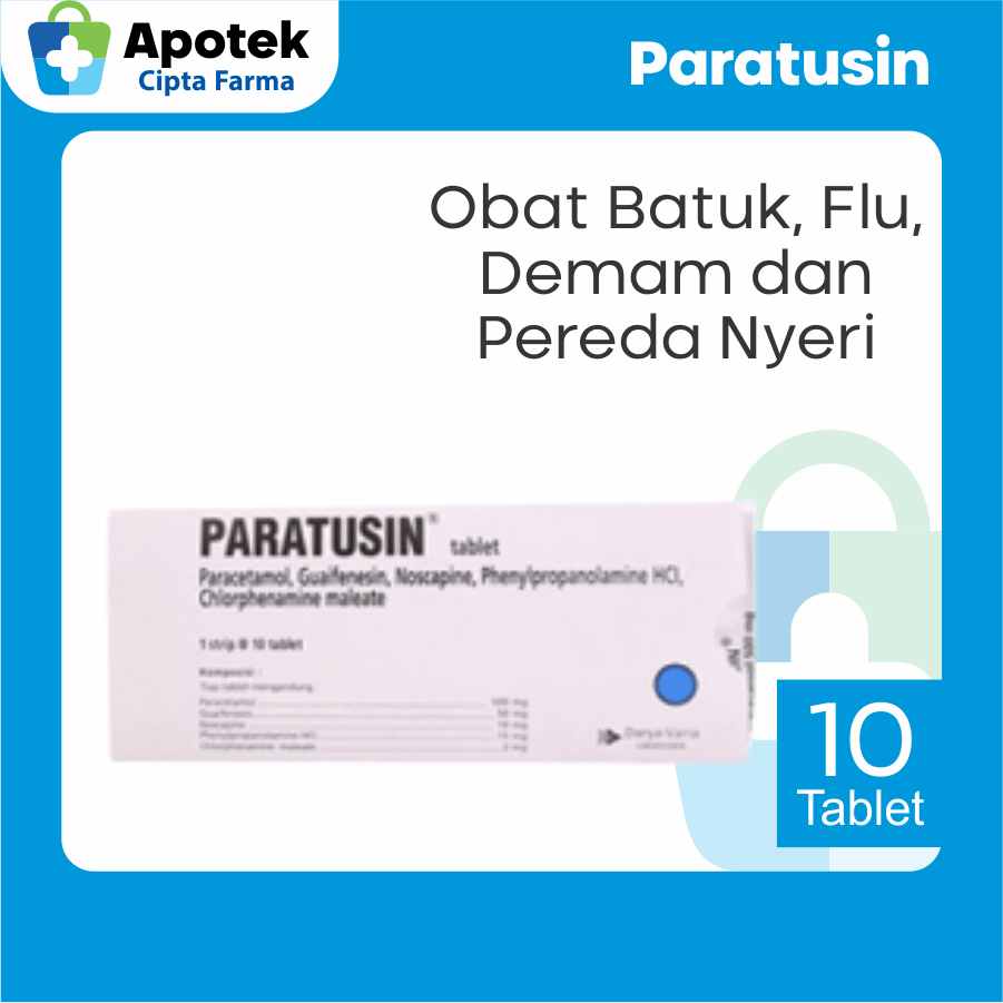Jual Paratusin Tablet Paracetamol Obat Paracetamol Obat Batuk Berdahak ...