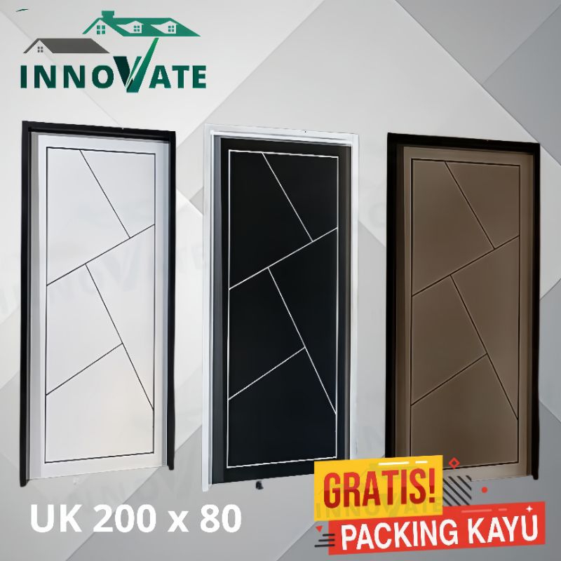 Jual Pintu aluminium 200x80 TERBARU GRATIS BUBBLE WRAP + PACKING KAYU ...