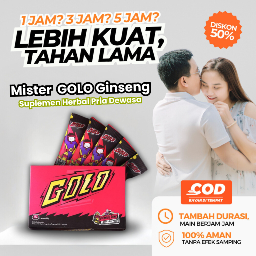 Jual GOLO Official Ginseng Original 1Box 5 Sachet | Mister GOLO Minuman ...
