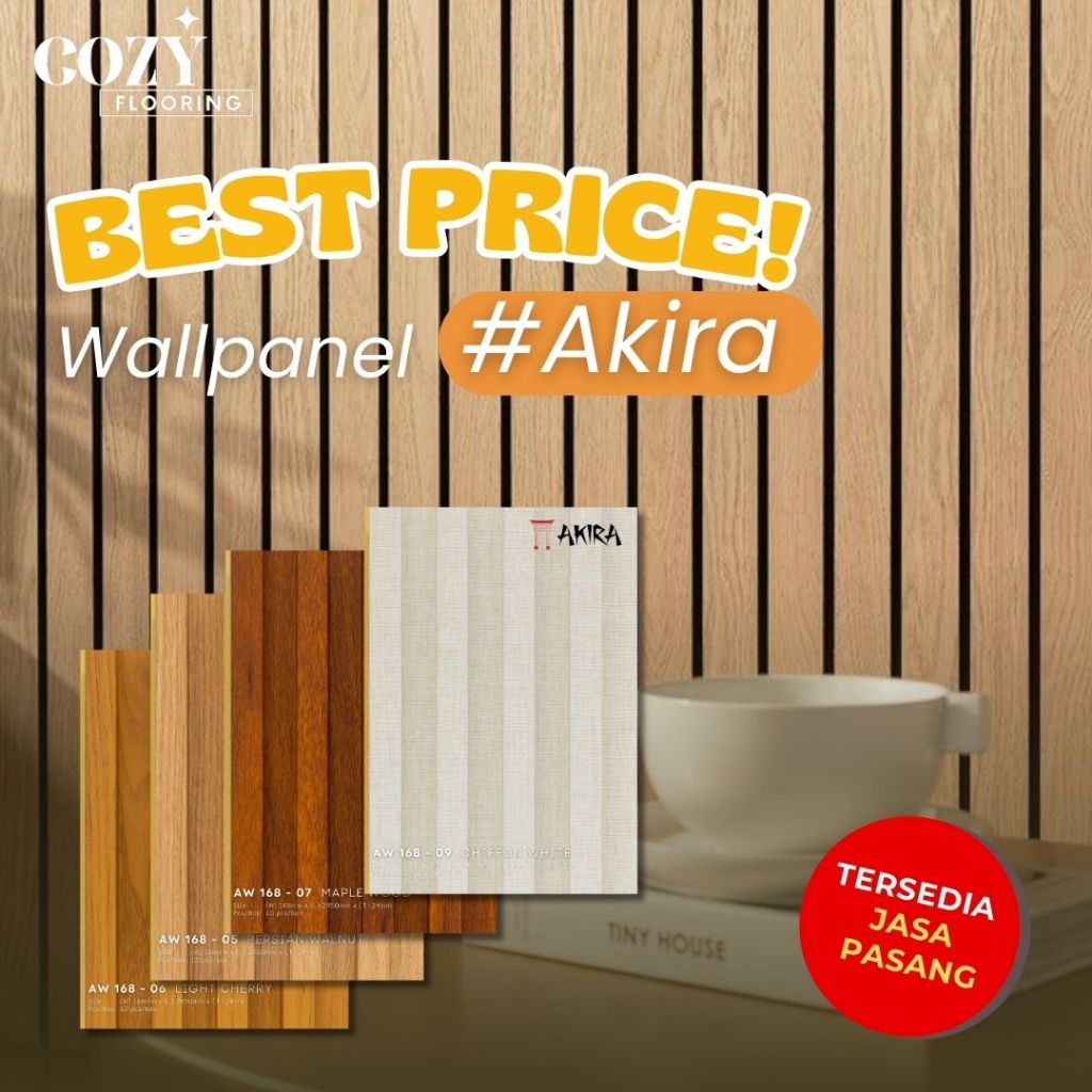 Jual wallpanel wpc dinding akira motif panjang 2,9m per batang | Shopee ...