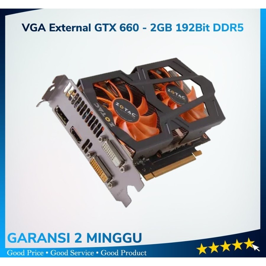 Jual VGA PCI Express / VGA External GTX 660 6PIN Power - 2GB 192BIT ...